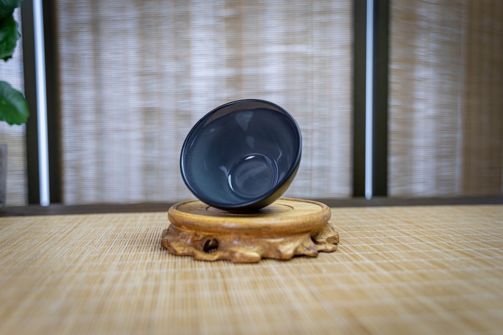 Teacup | Obsidian Black Teacup | Settling Tea
