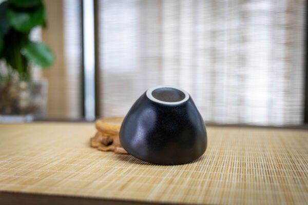 Teacup | Obsidian Black Teacup | Settling Tea