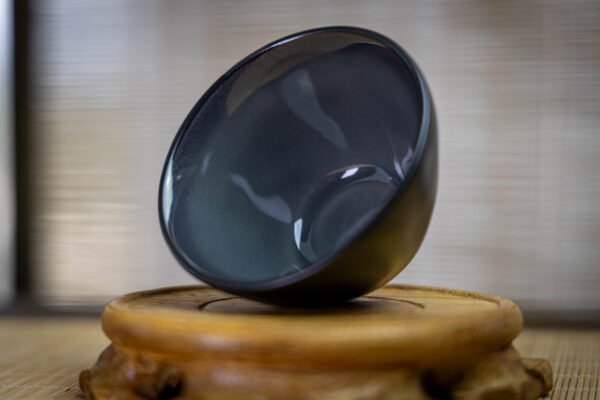 Teacup | Obsidian Black Teacup | Settling Tea