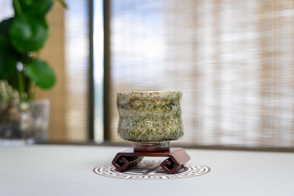 Teacup | Shattered Green Teacup | Settling Tea